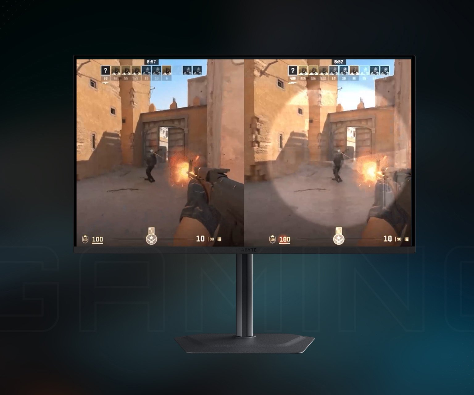 GIGABYTE - MO27U2 - 27" QD-OLED Gaming Monitor - UHD 3840x2160 - 240Hz - 0.03ms GTG - AMD ...